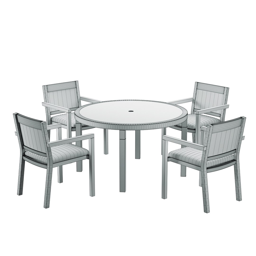 Garden Table 3D Model - TurboSquid 1464630