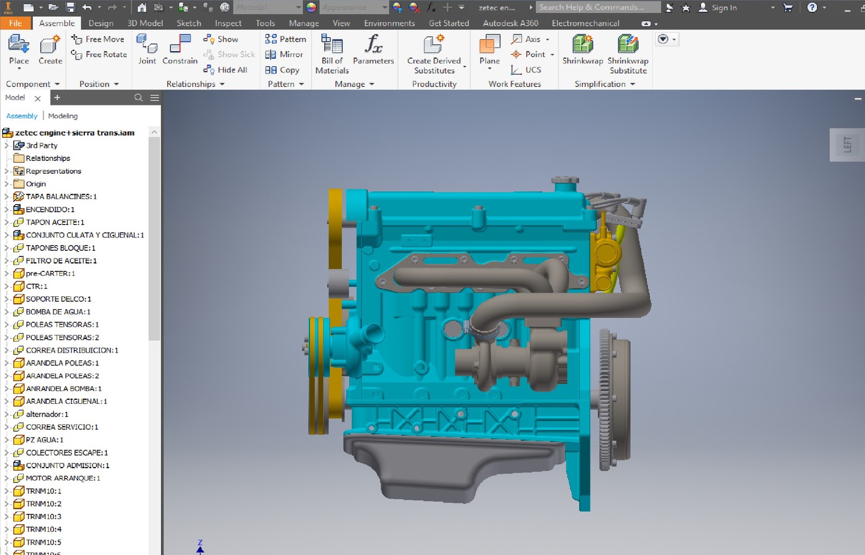 Zetec 4 Engines 3D Model 3D Model - TurboSquid 1906949