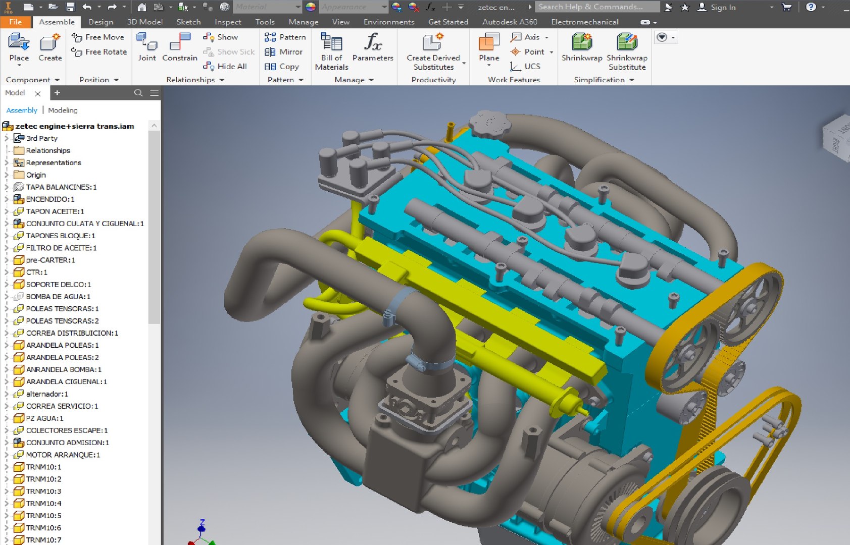 Zetec 4 Engines 3D Model 3D Model - TurboSquid 1906949