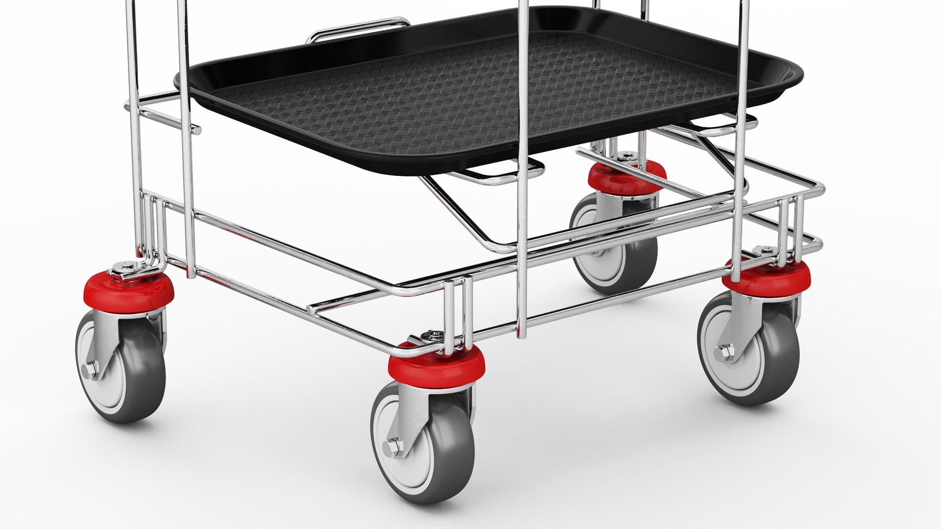 3D Model Tray Cart With Black Trays - TurboSquid 2022321