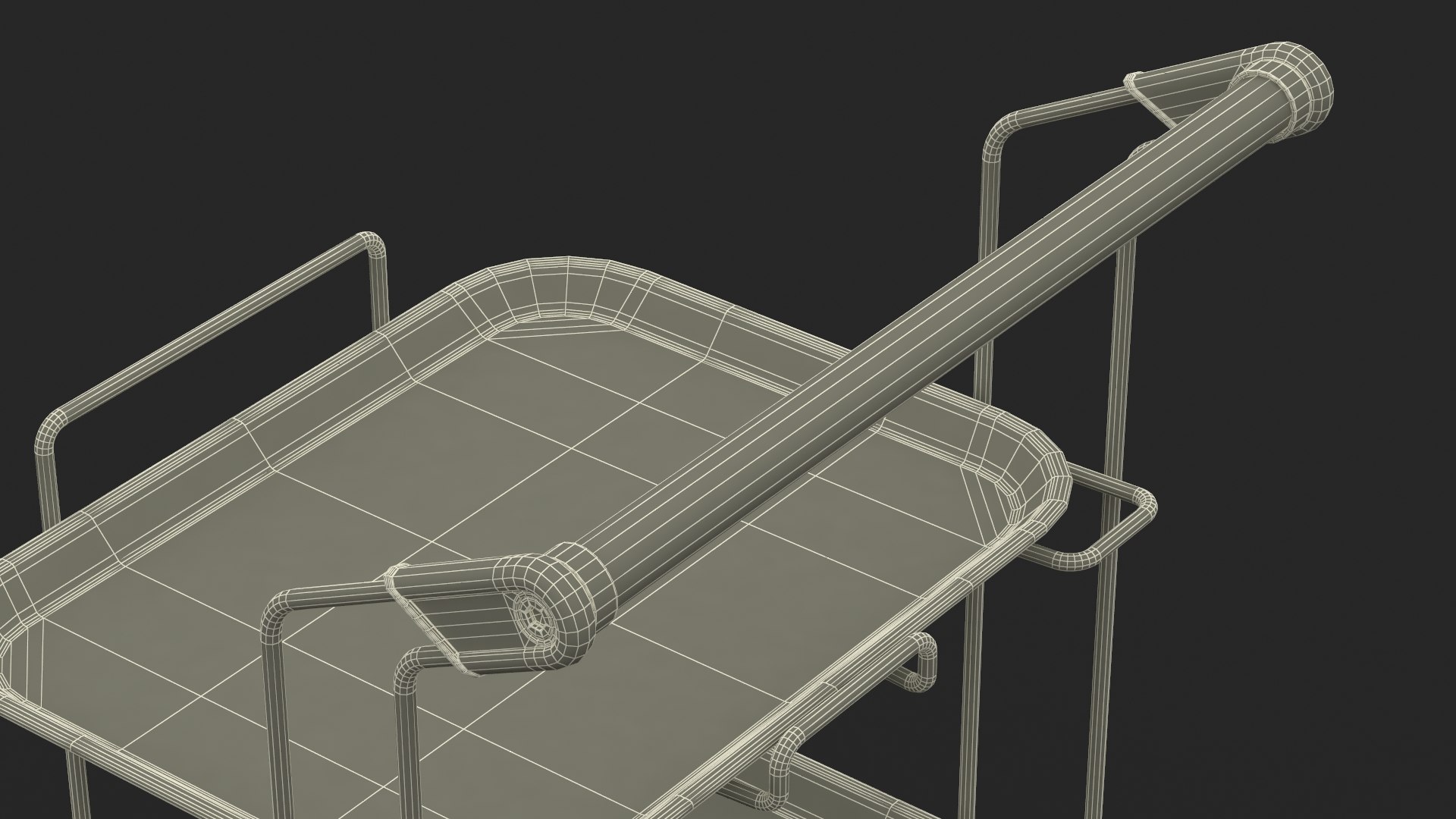 3D Model Tray Cart With Black Trays - TurboSquid 2022321