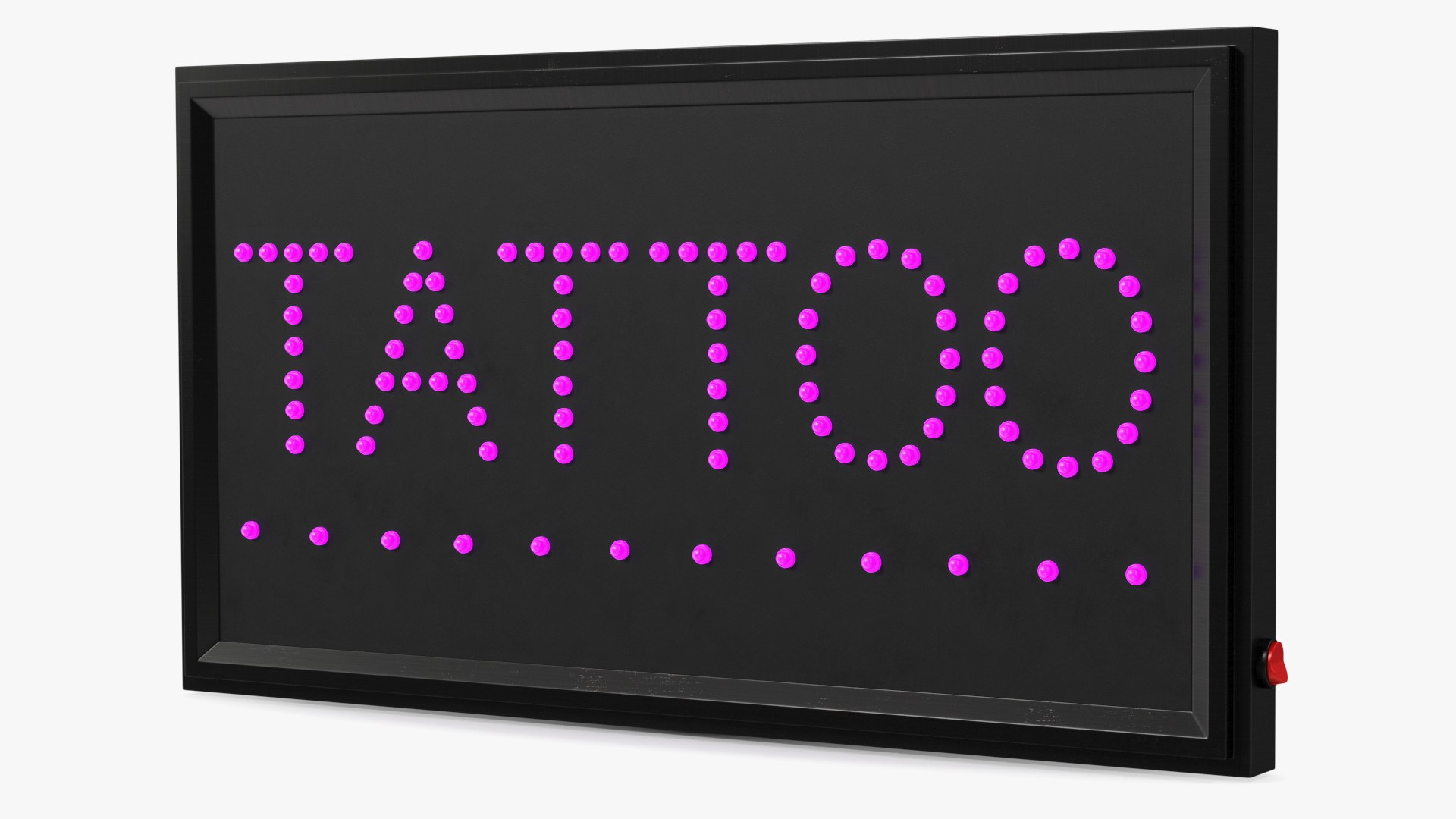 3D Tattoo Purple LED Neon Light Sign for Business ON model - TurboSquid ...