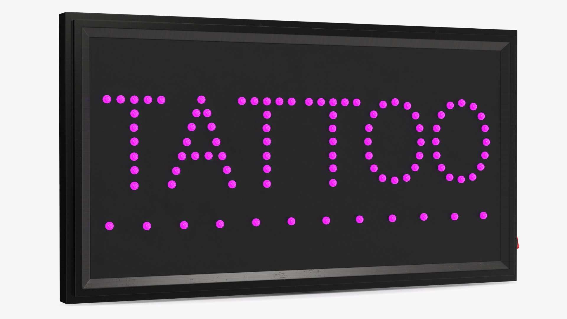 3D Tattoo Purple LED Neon Light Sign for Business ON model - TurboSquid ...