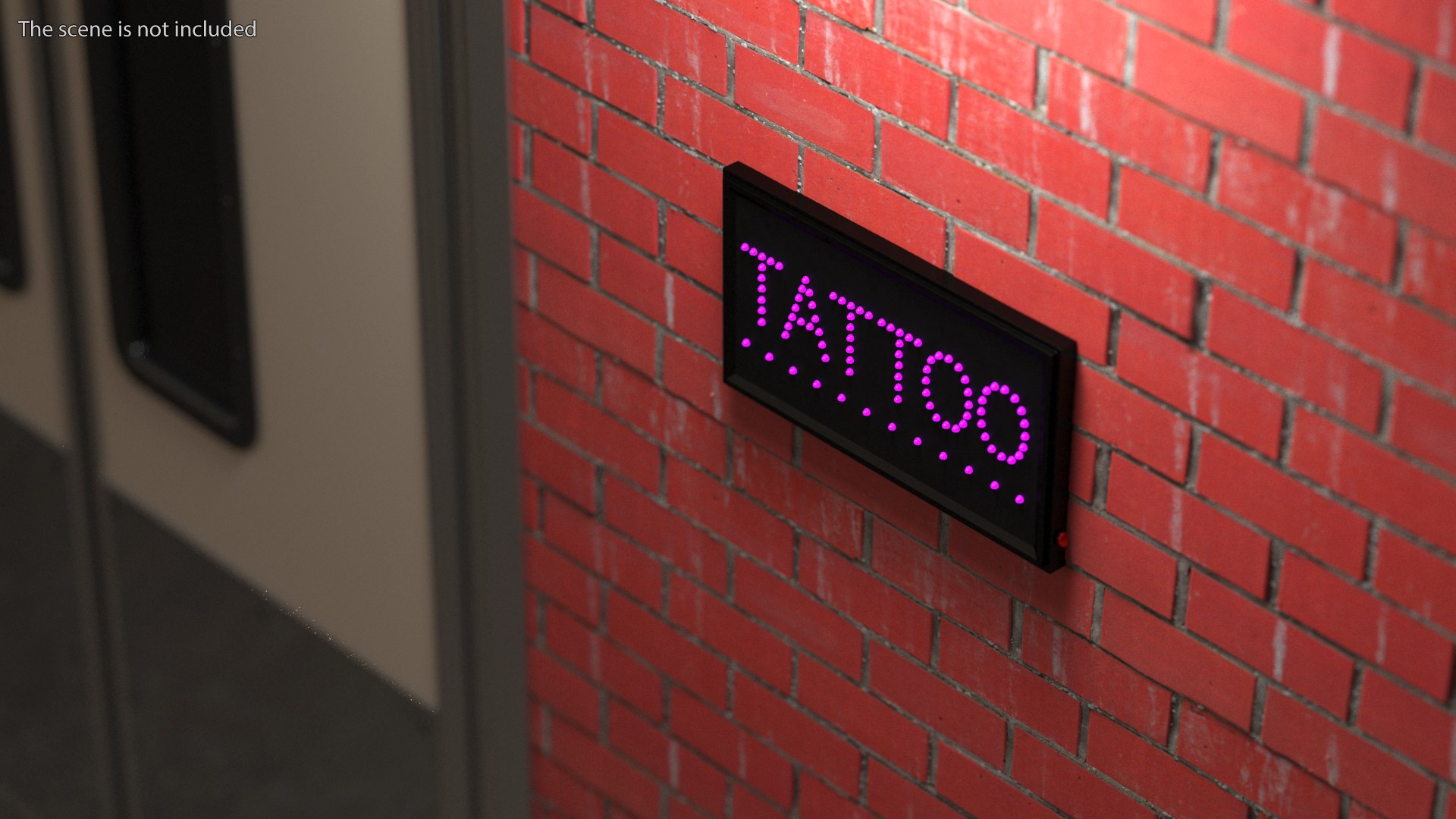 3D Tattoo Purple LED Neon Light Sign for Business ON model - TurboSquid ...