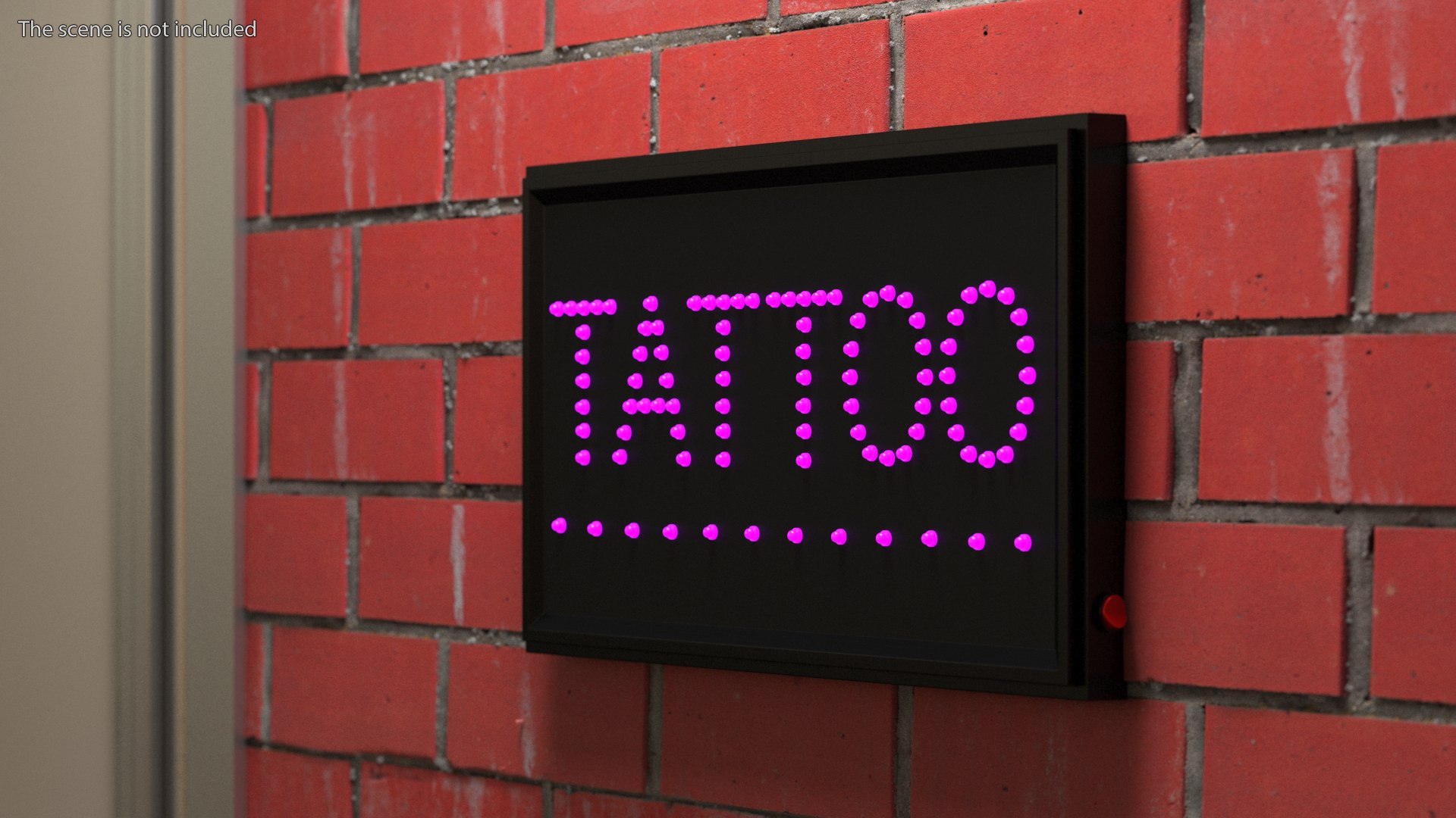 3D Tattoo Purple LED Neon Light Sign for Business ON model - TurboSquid ...