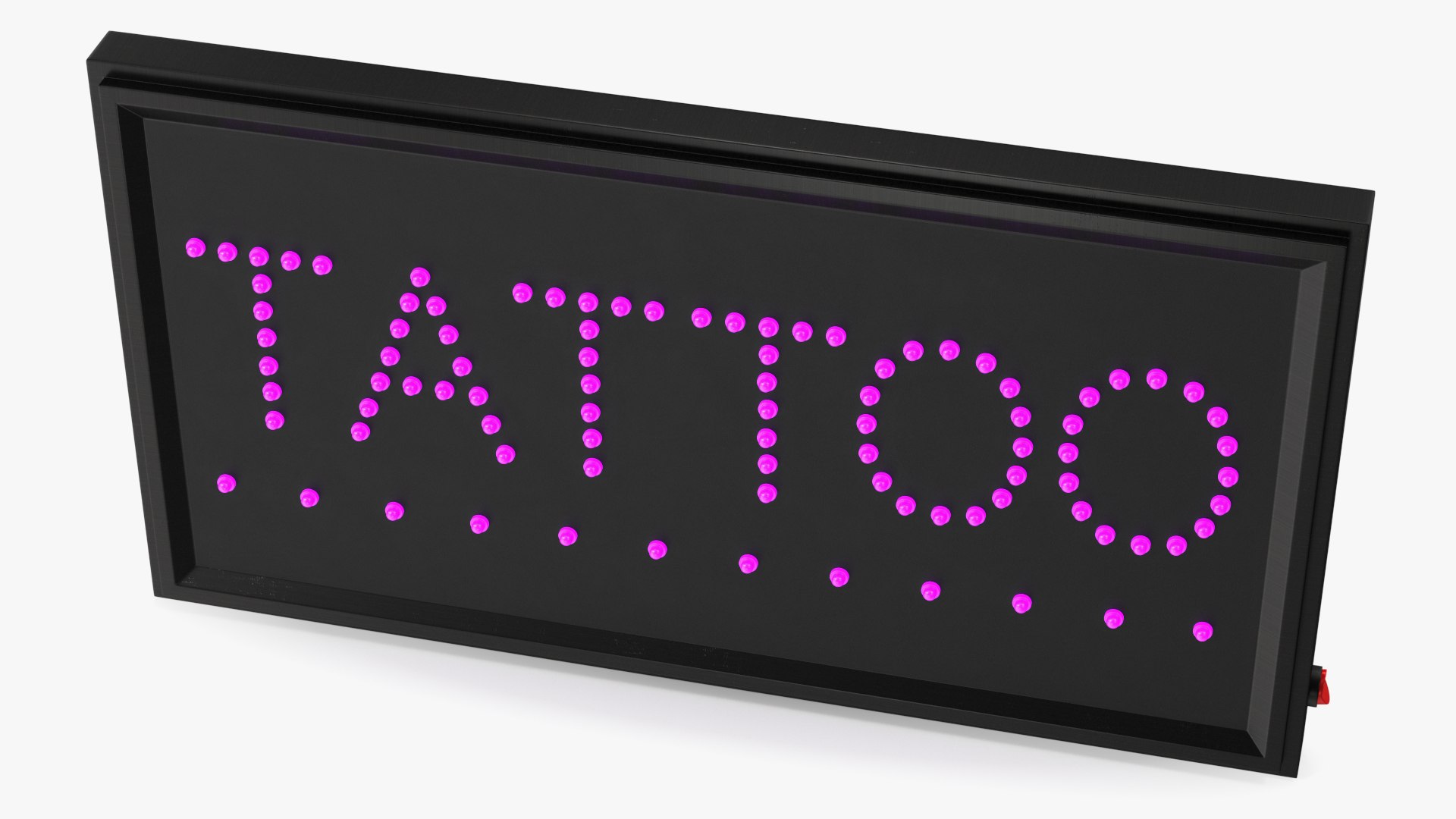 3D Tattoo Purple LED Neon Light Sign for Business ON model - TurboSquid ...