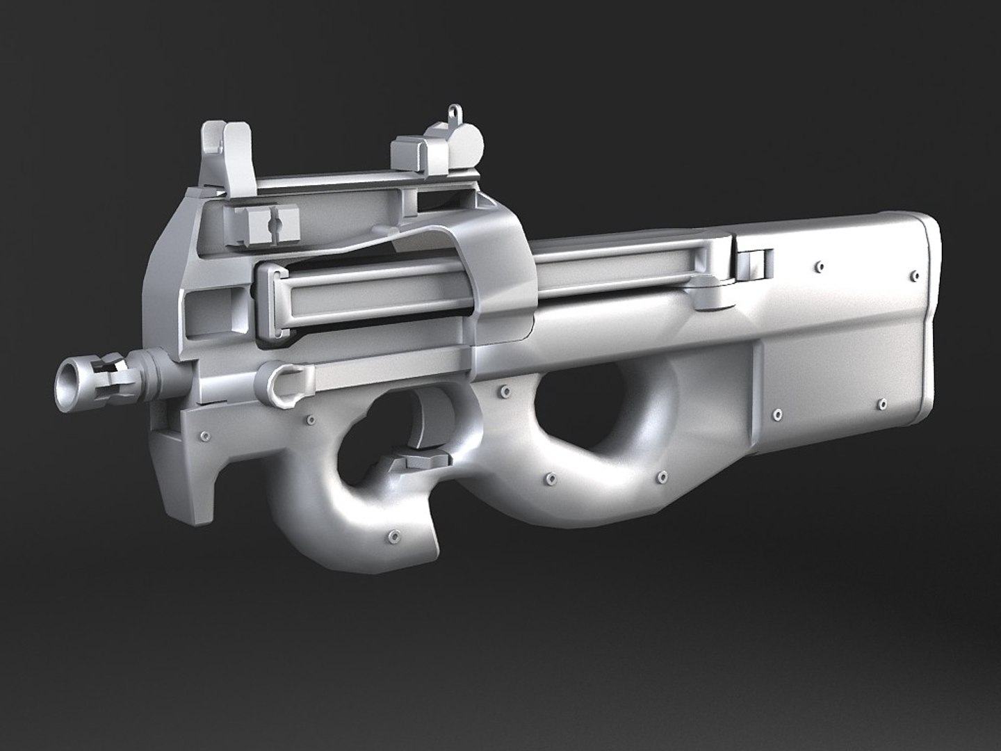 3d Fn P90 Submachine