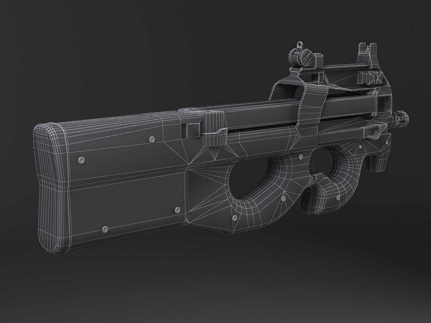 3d Fn P90 Submachine