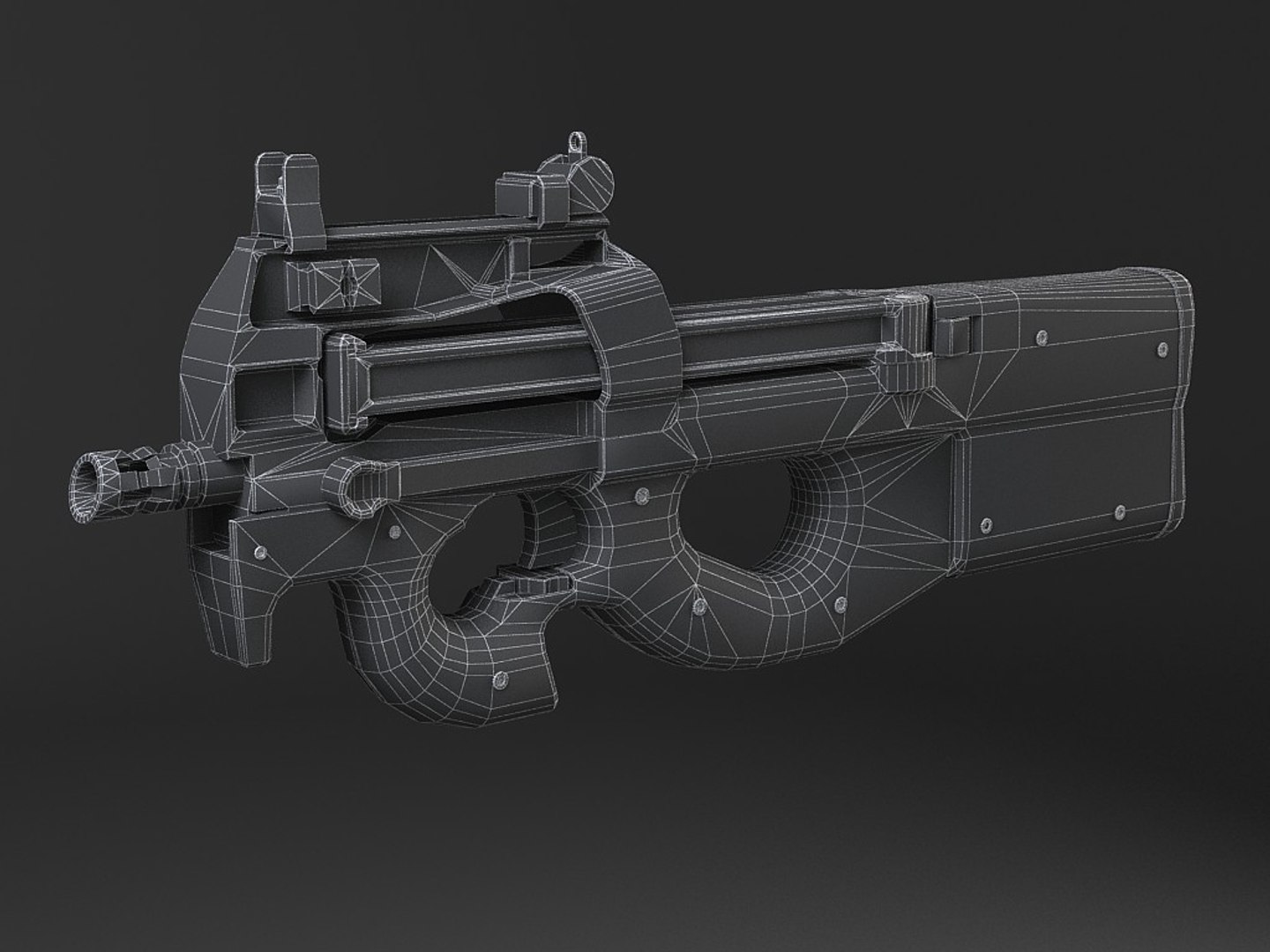 3d Fn P90 Submachine