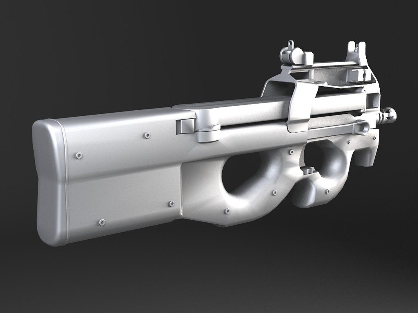 3d Fn P90 Submachine
