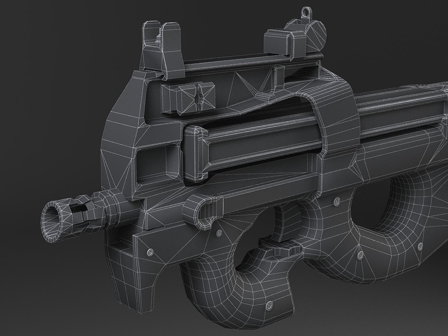 3d Fn P90 Submachine