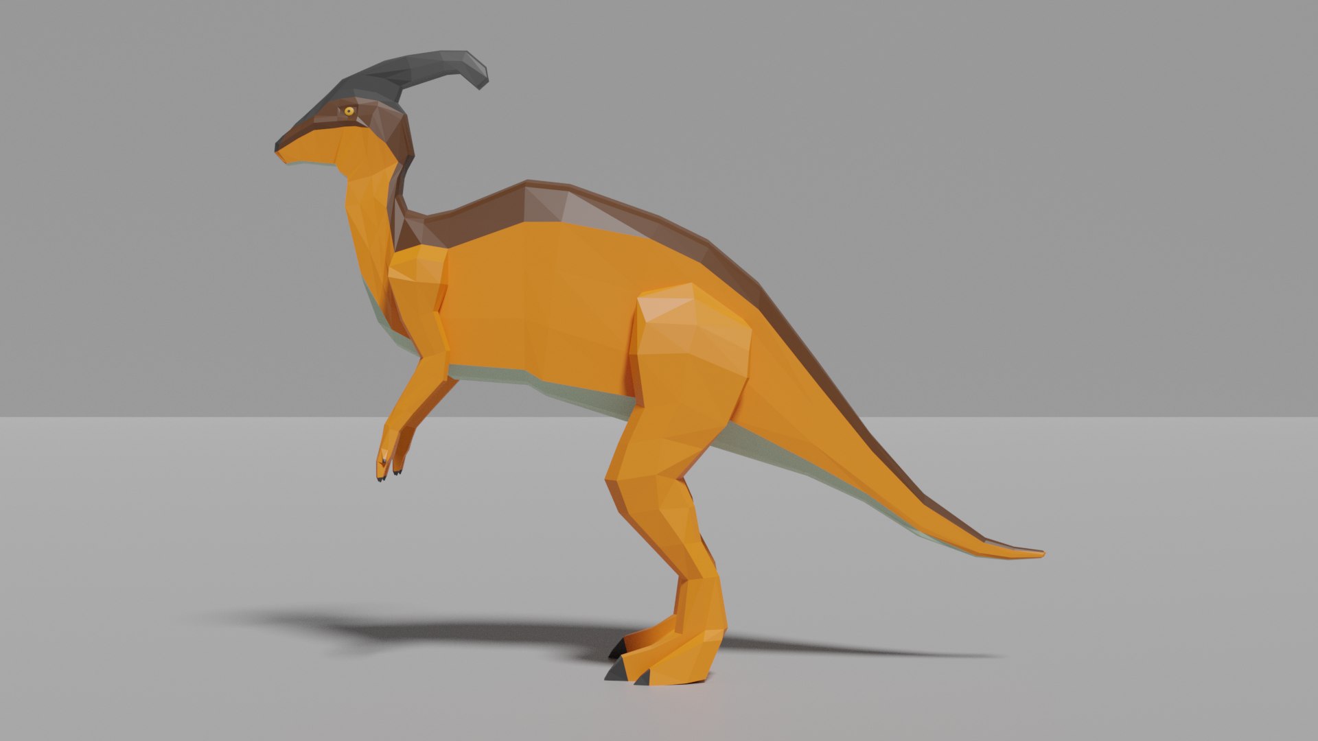 3D Low-poly Parasaurolophus - TurboSquid 1777151