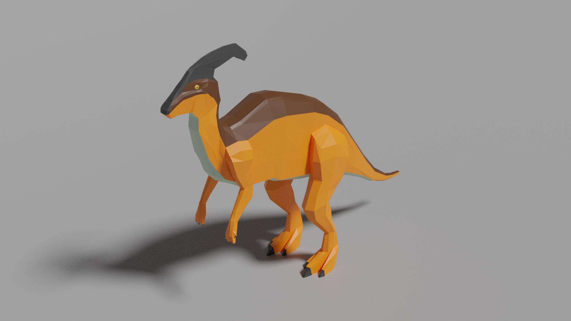 3D Low-poly Parasaurolophus - TurboSquid 1777151
