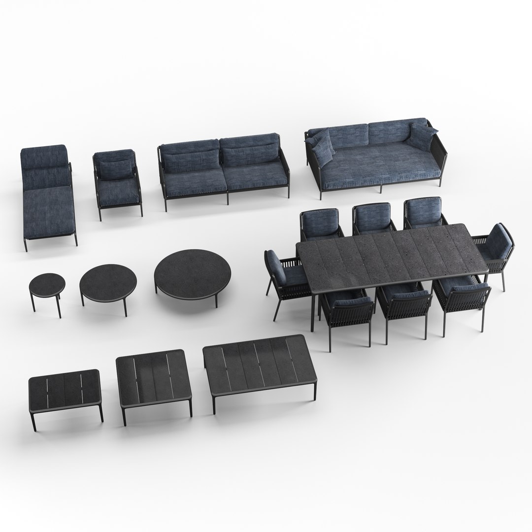 Sutherland Otti Furniture Collection 3D Model - TurboSquid 1937618