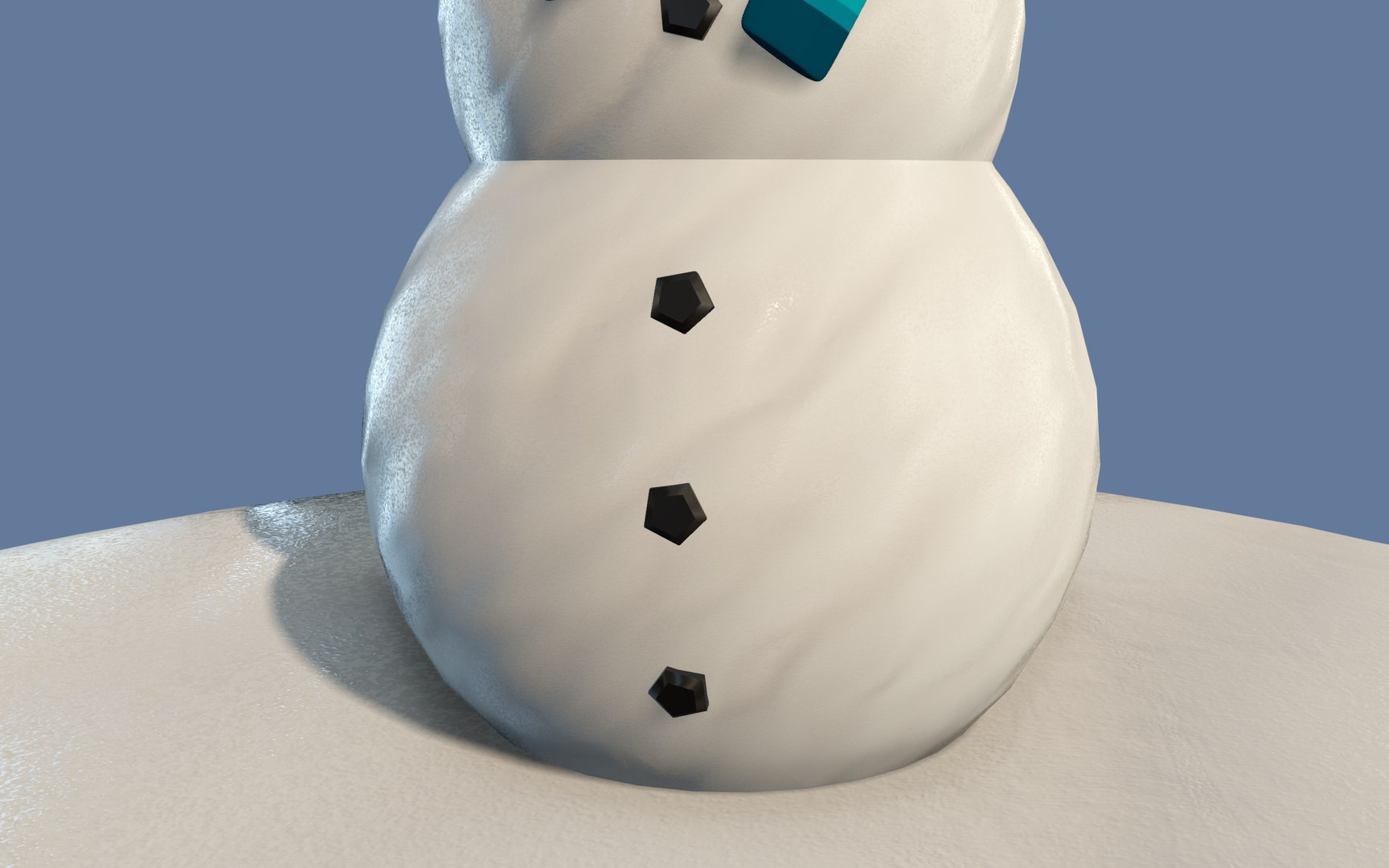 3D Model Cute Stylized Snowman PBR For Blender Cinema4D And Other ...