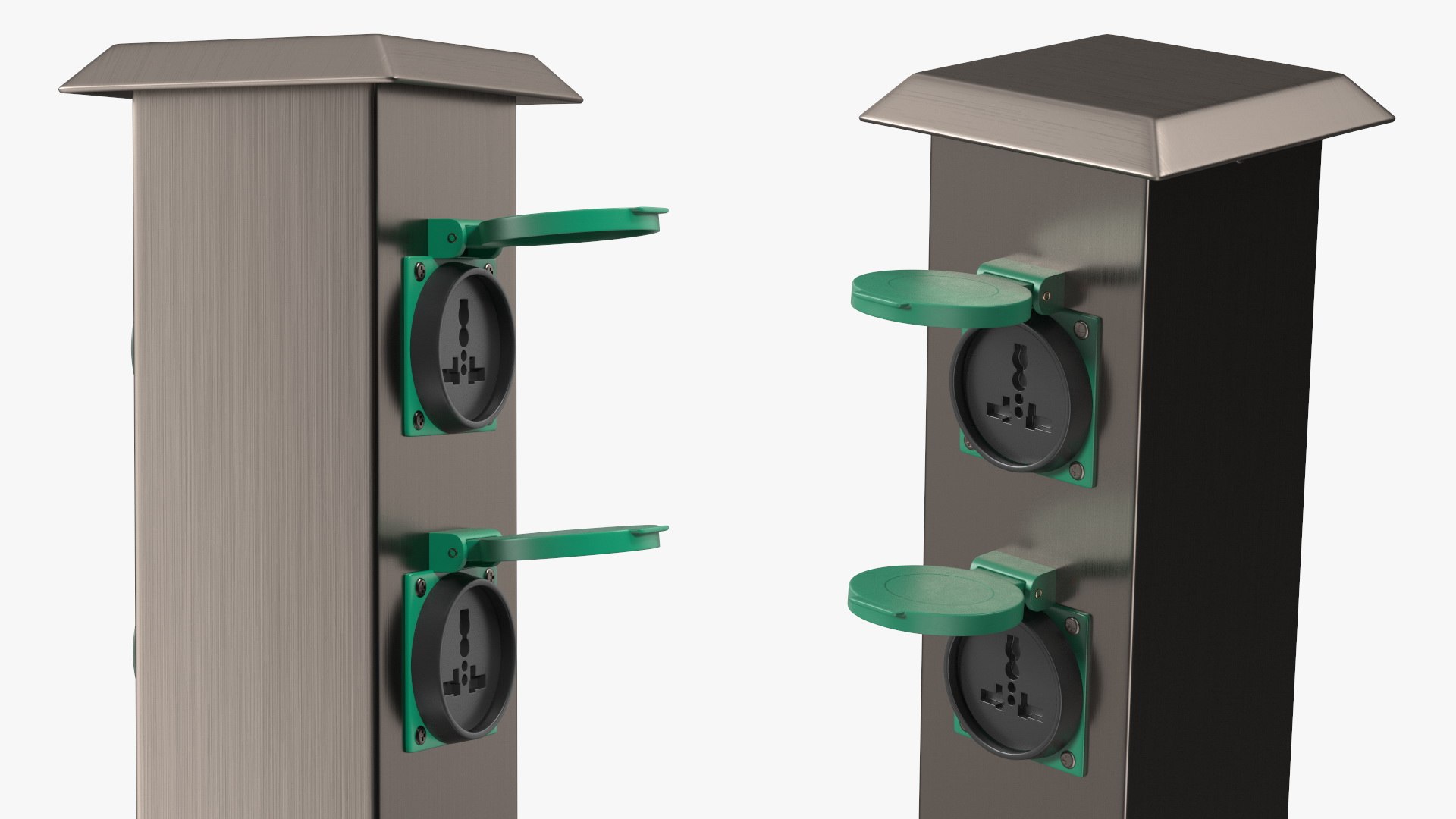 Garden Energy Column with 4 Socket model - TurboSquid 2166523