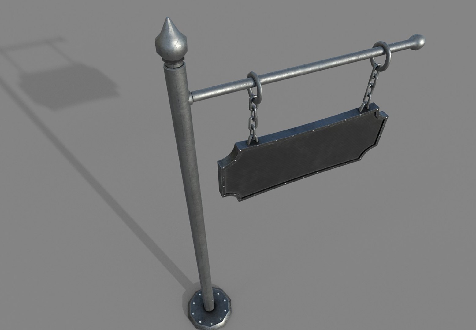 Metal Signboard 3D Model - TurboSquid 1750249