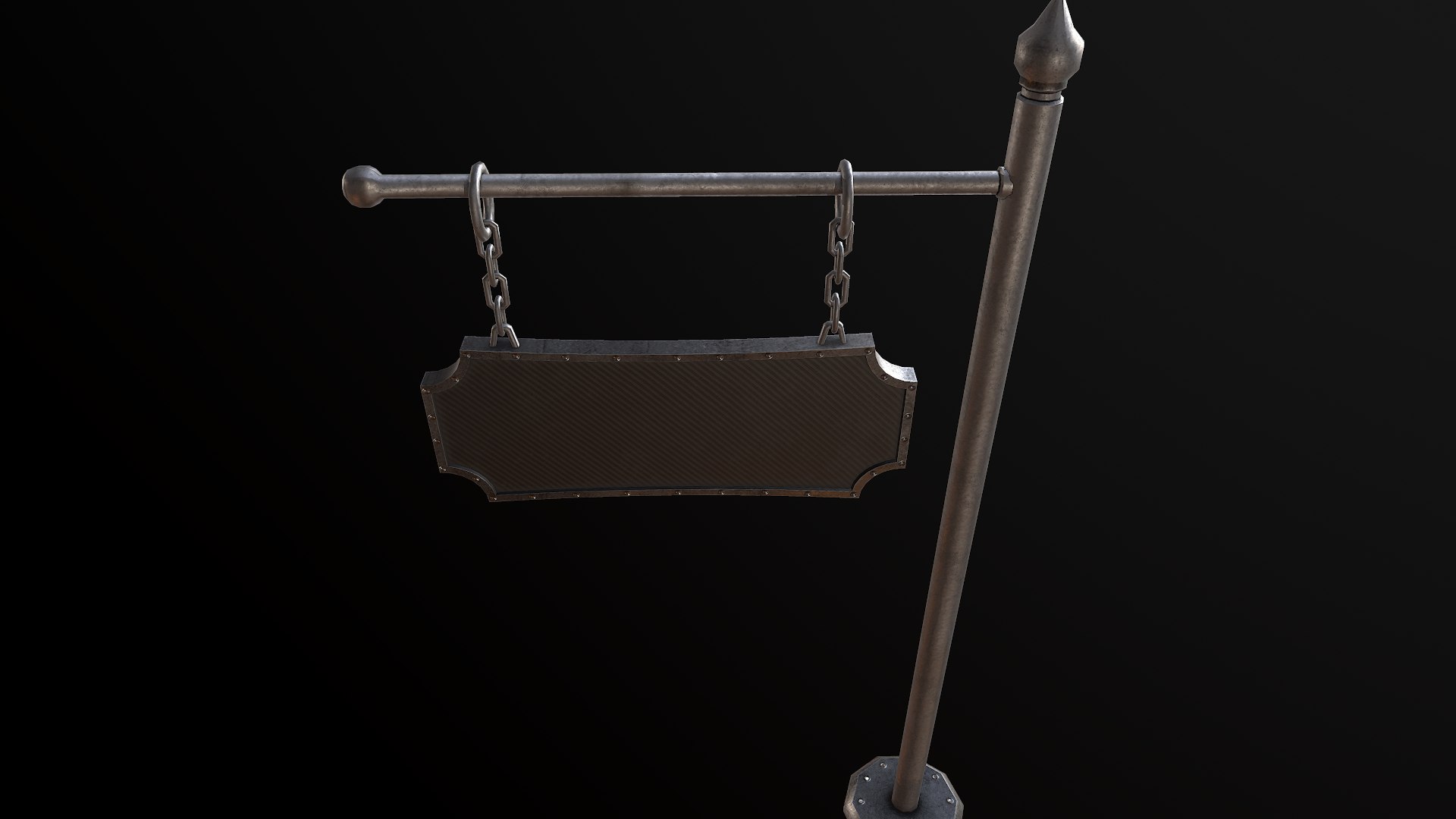 Metal Signboard 3D Model - TurboSquid 1750249