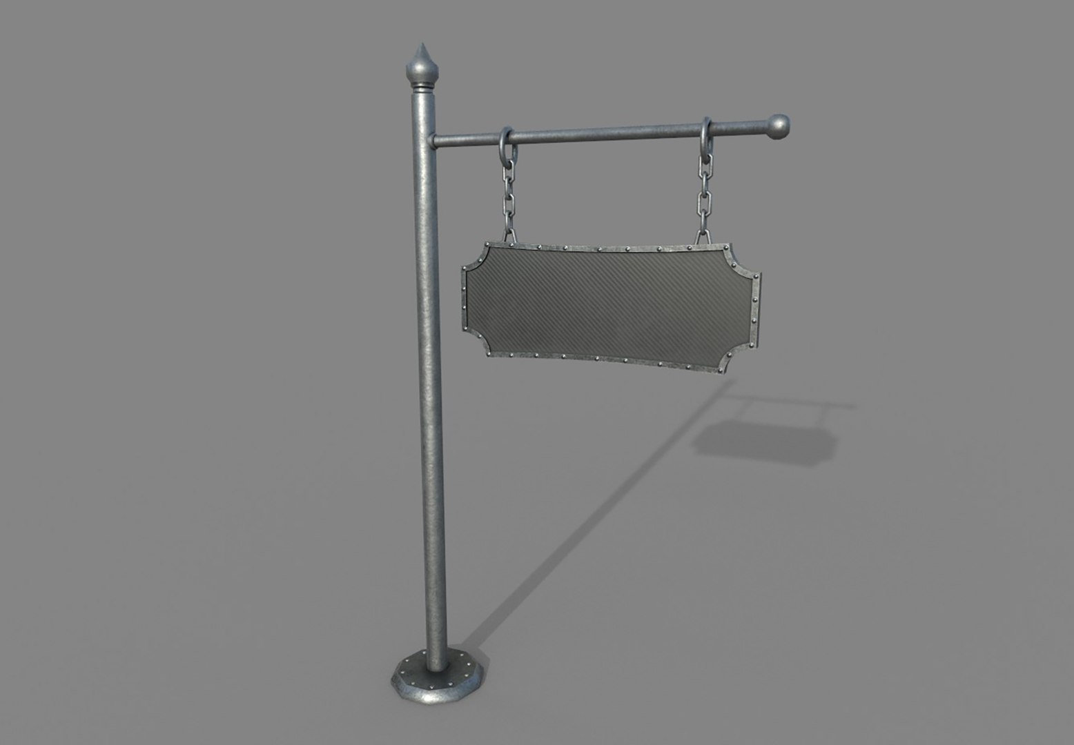 Metal Signboard 3D Model - TurboSquid 1750249