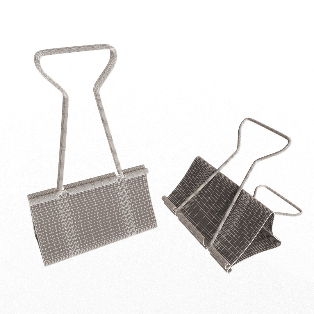 3D Binder Clip Model - TurboSquid 2026030