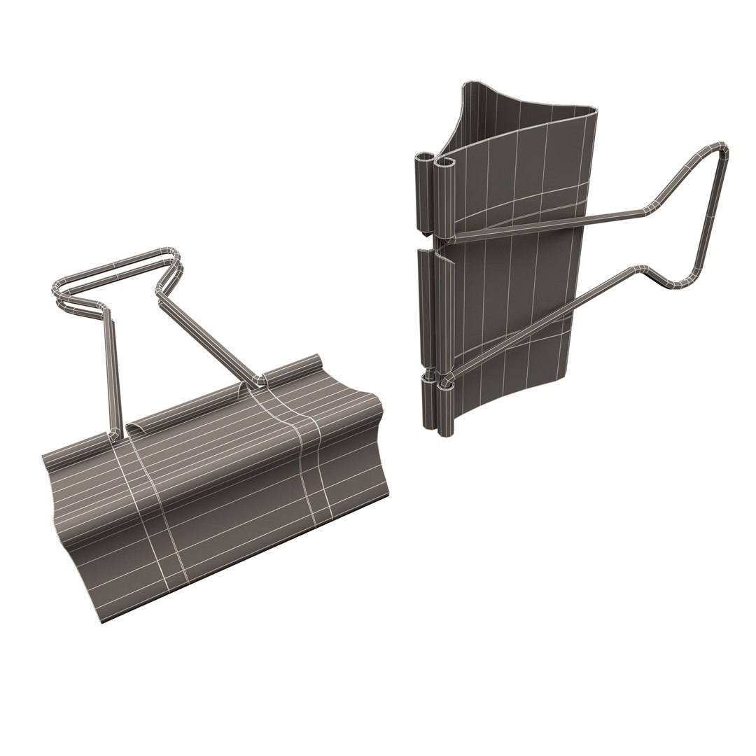 3D Binder Clip Model - TurboSquid 2026030
