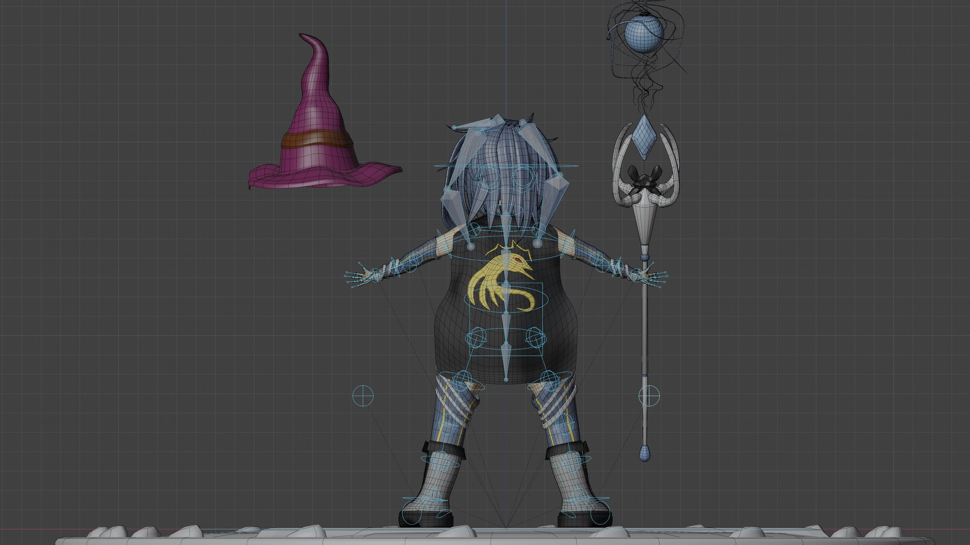 Magical Girl Character 3D Model - TurboSquid 1653011