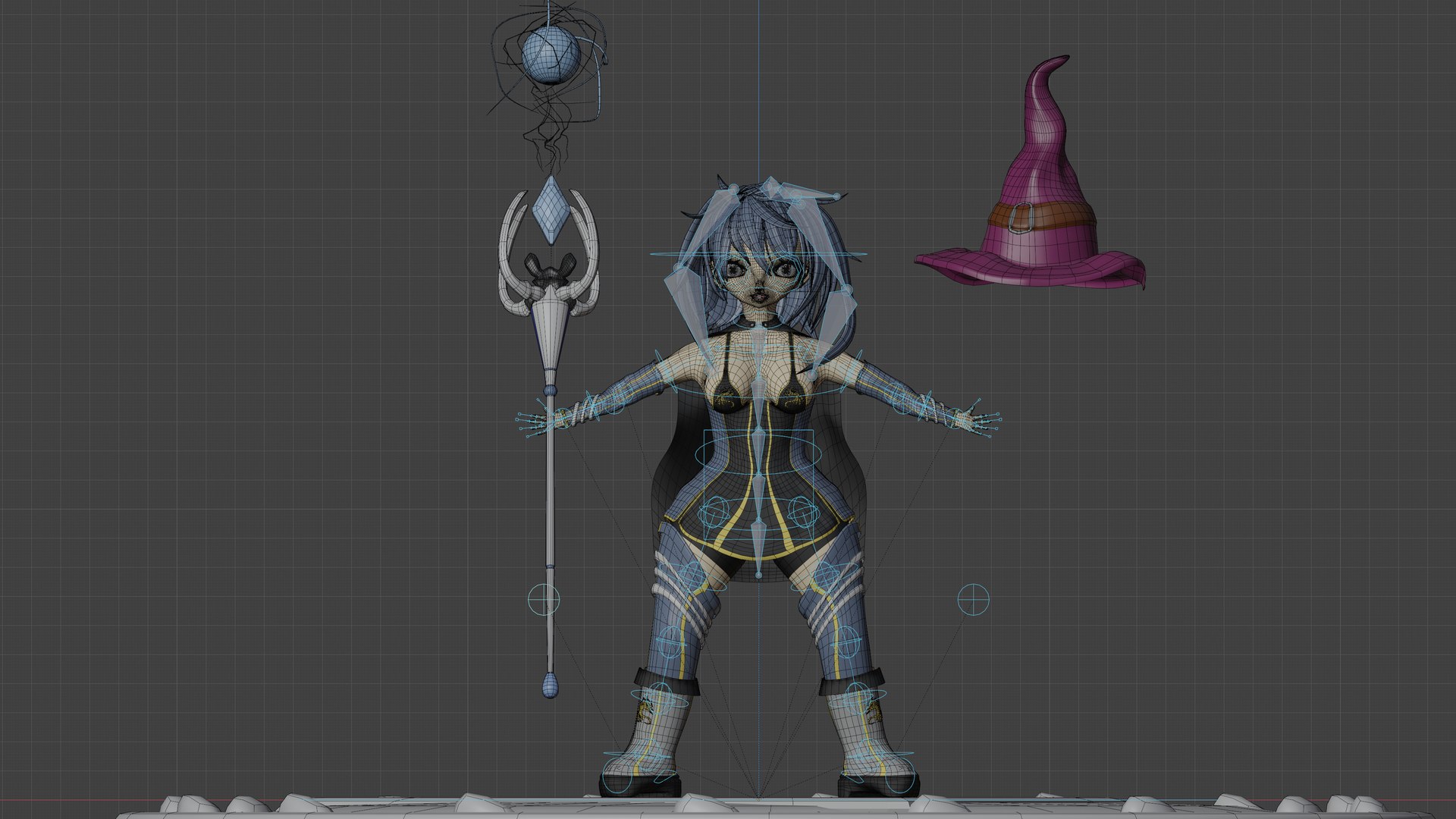 Magical Girl Character 3D Model - TurboSquid 1653011