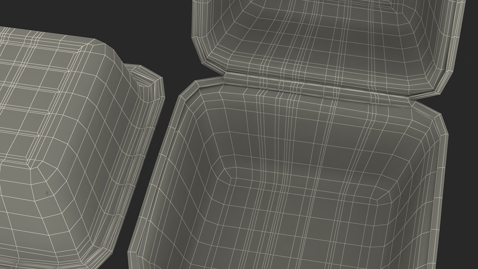 3D model Food Box Square Set - TurboSquid 1806956