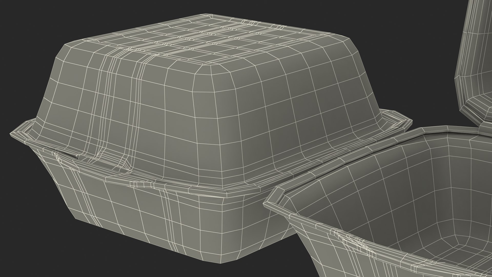 3D model Food Box Square Set - TurboSquid 1806956