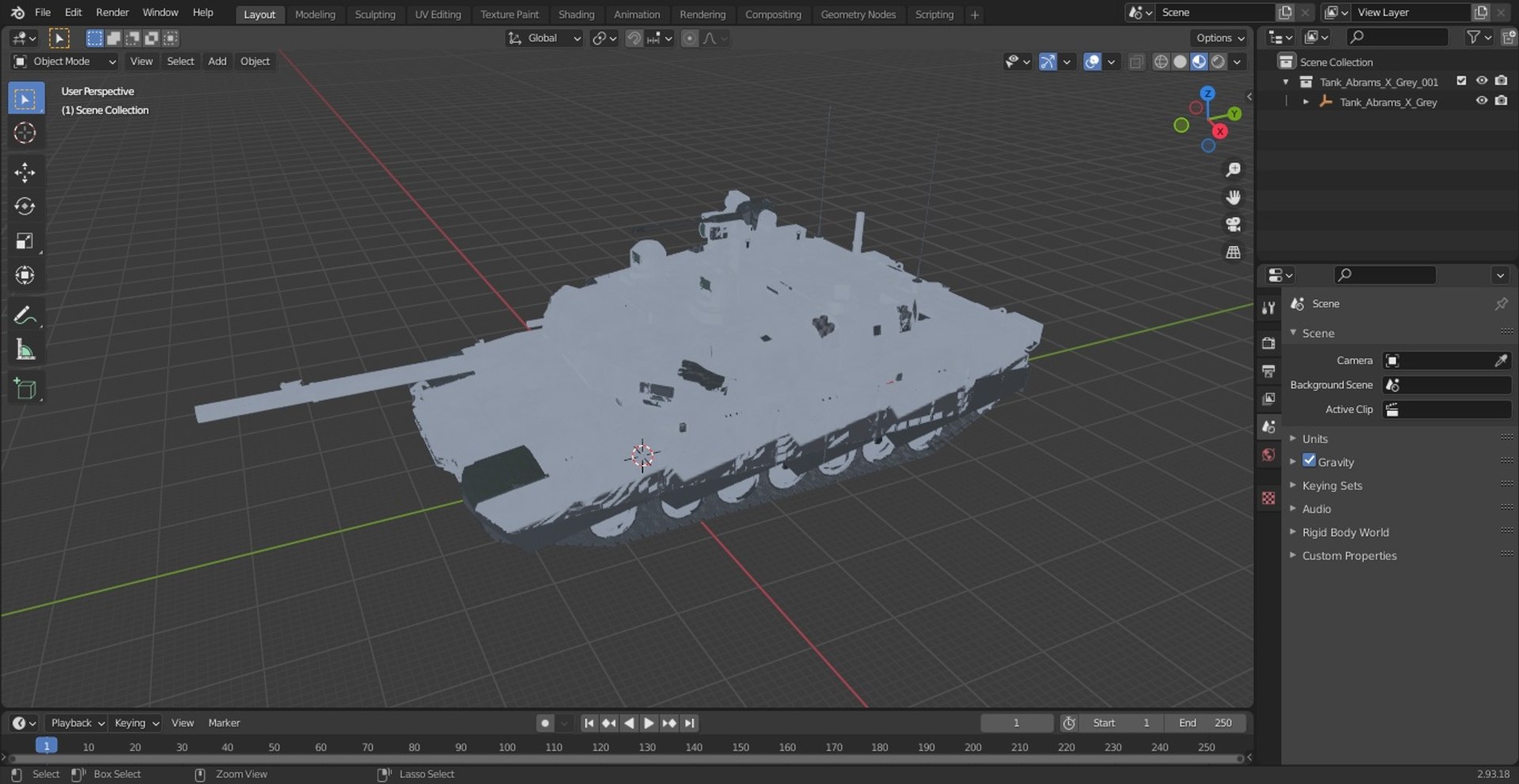 3D Tank Abrams X Grey - TurboSquid 2083656