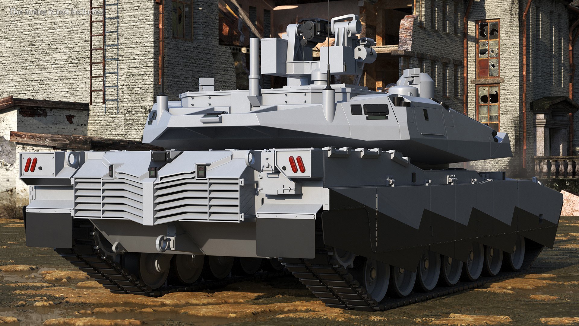 3D Tank Abrams X Grey - TurboSquid 2083656