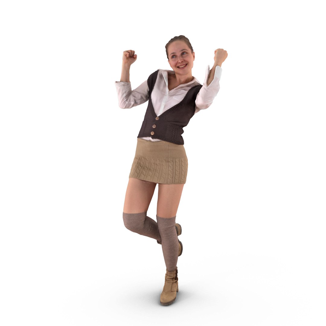 FAN YOUNG GIRL full body 3D - TurboSquid 2171669