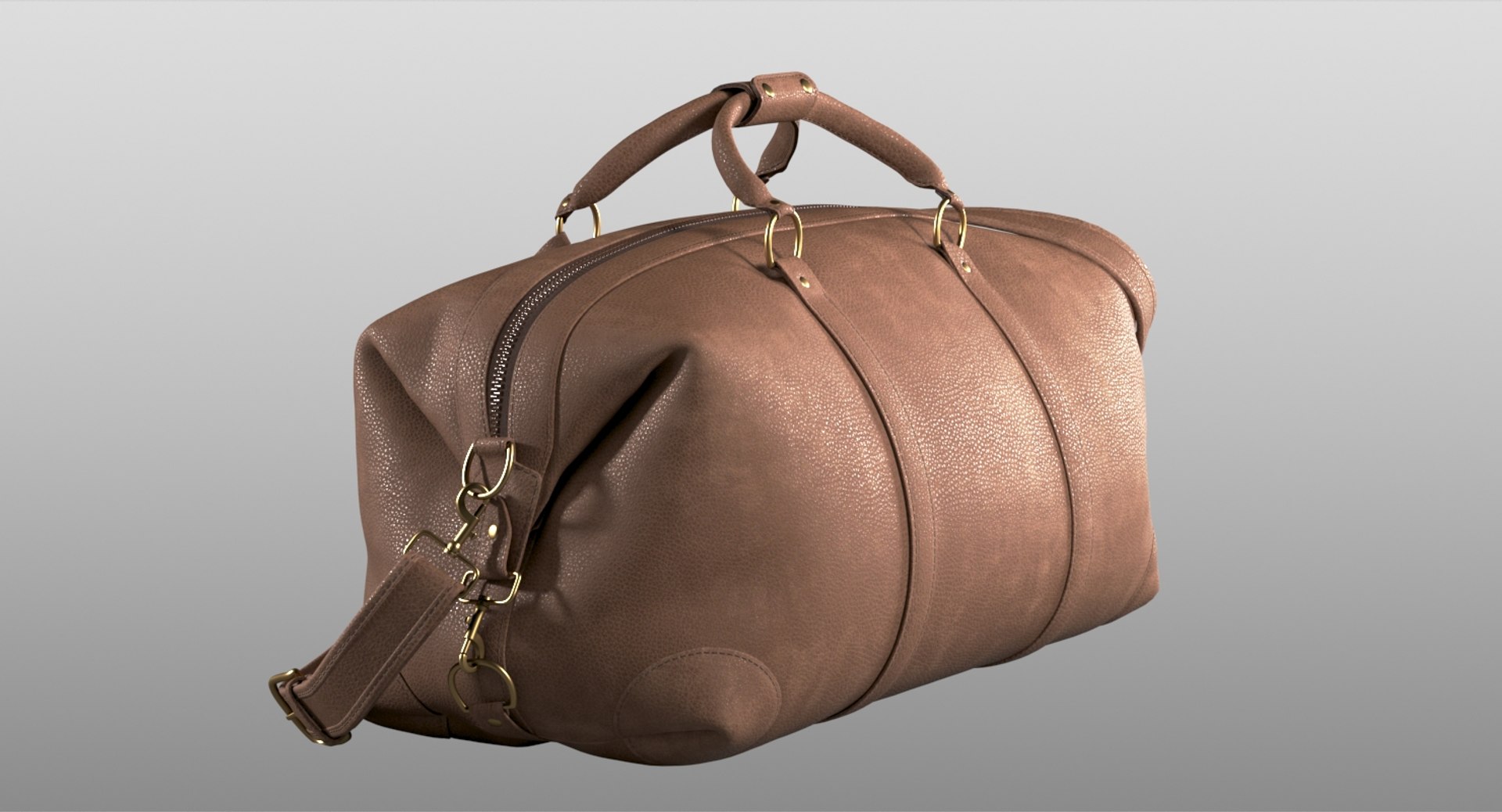 3D Realistic Leather Bag Wright Brothers - TurboSquid 1299802