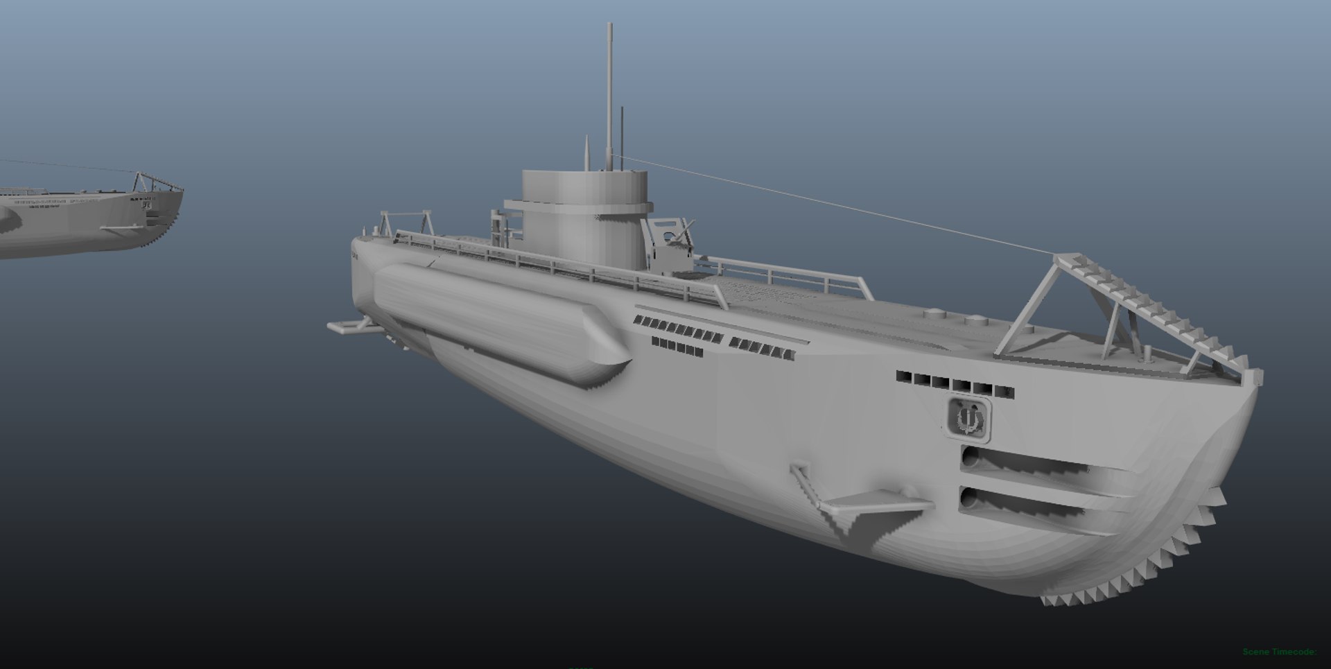 German ww2 submarine 3D model - TurboSquid 1434730