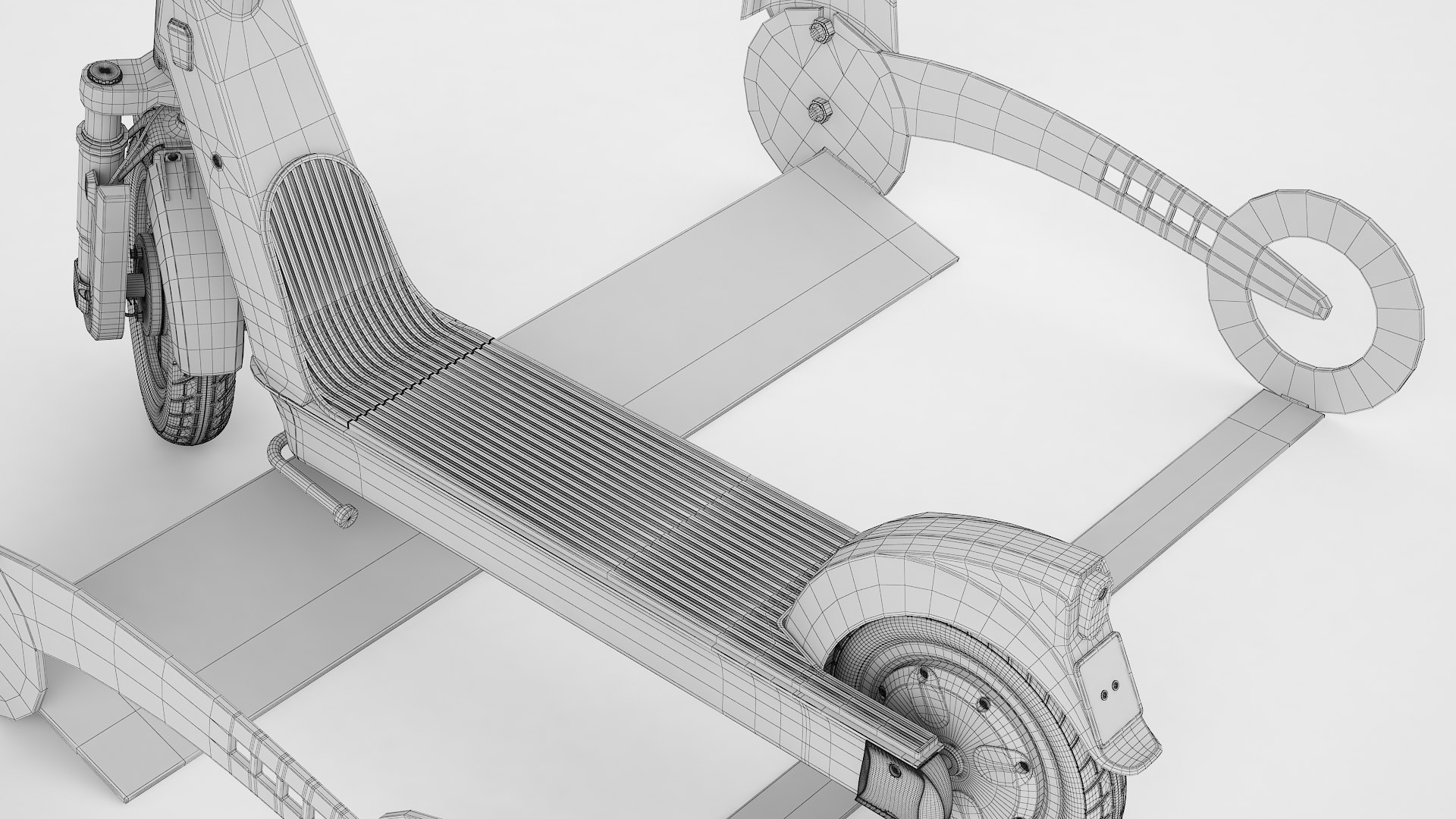 Scooter Parking Rack With Electric Scooter 09 3D - TurboSquid 2029351