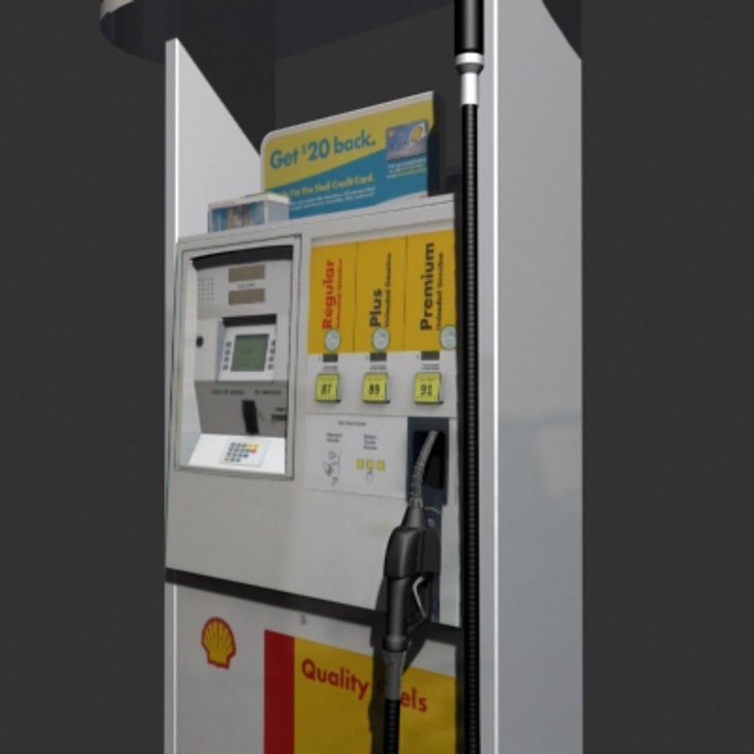 3d Model Of Gas Pump