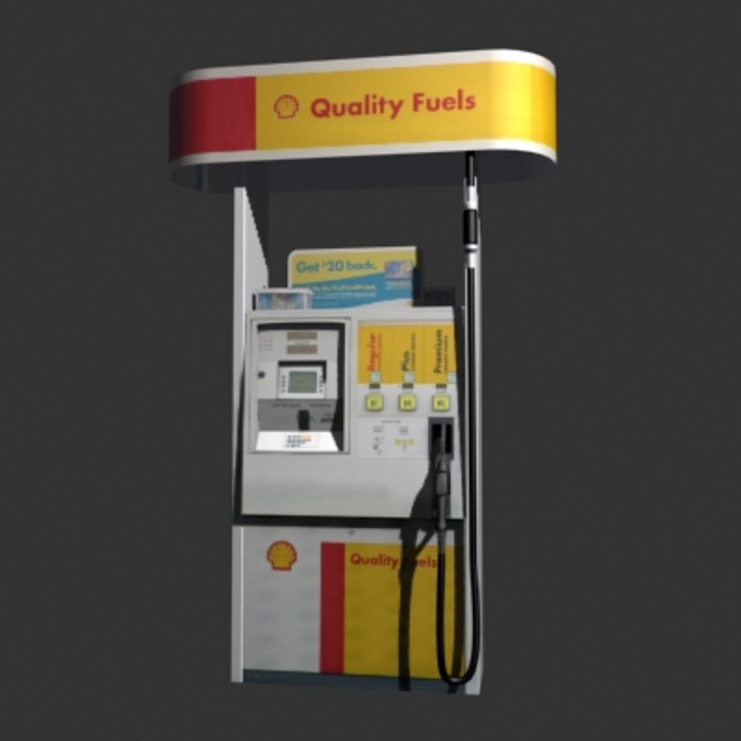 3d Model Of Gas Pump