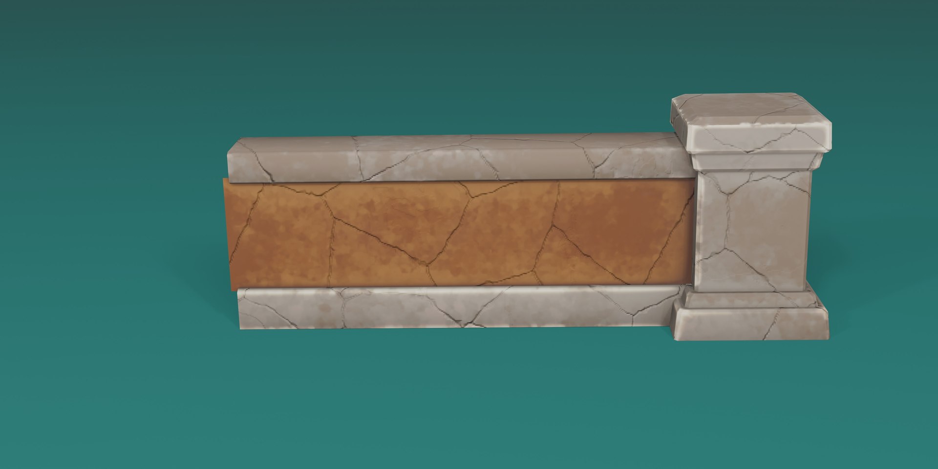 Stylized Low Poly Stone Fence And Gate 3D Model - TurboSquid 2278858