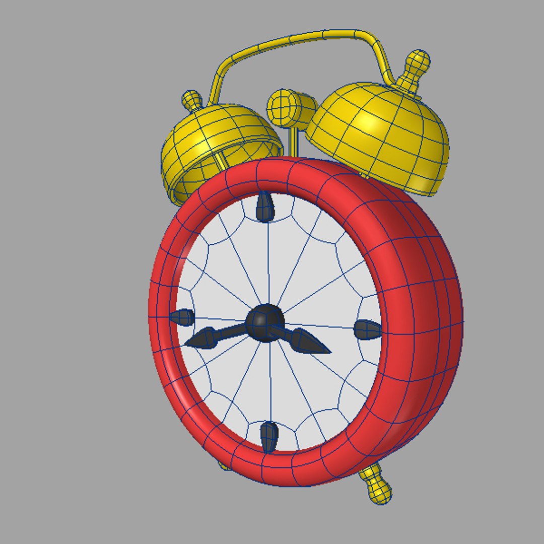 Cartoon Alarm Clock 3d Model