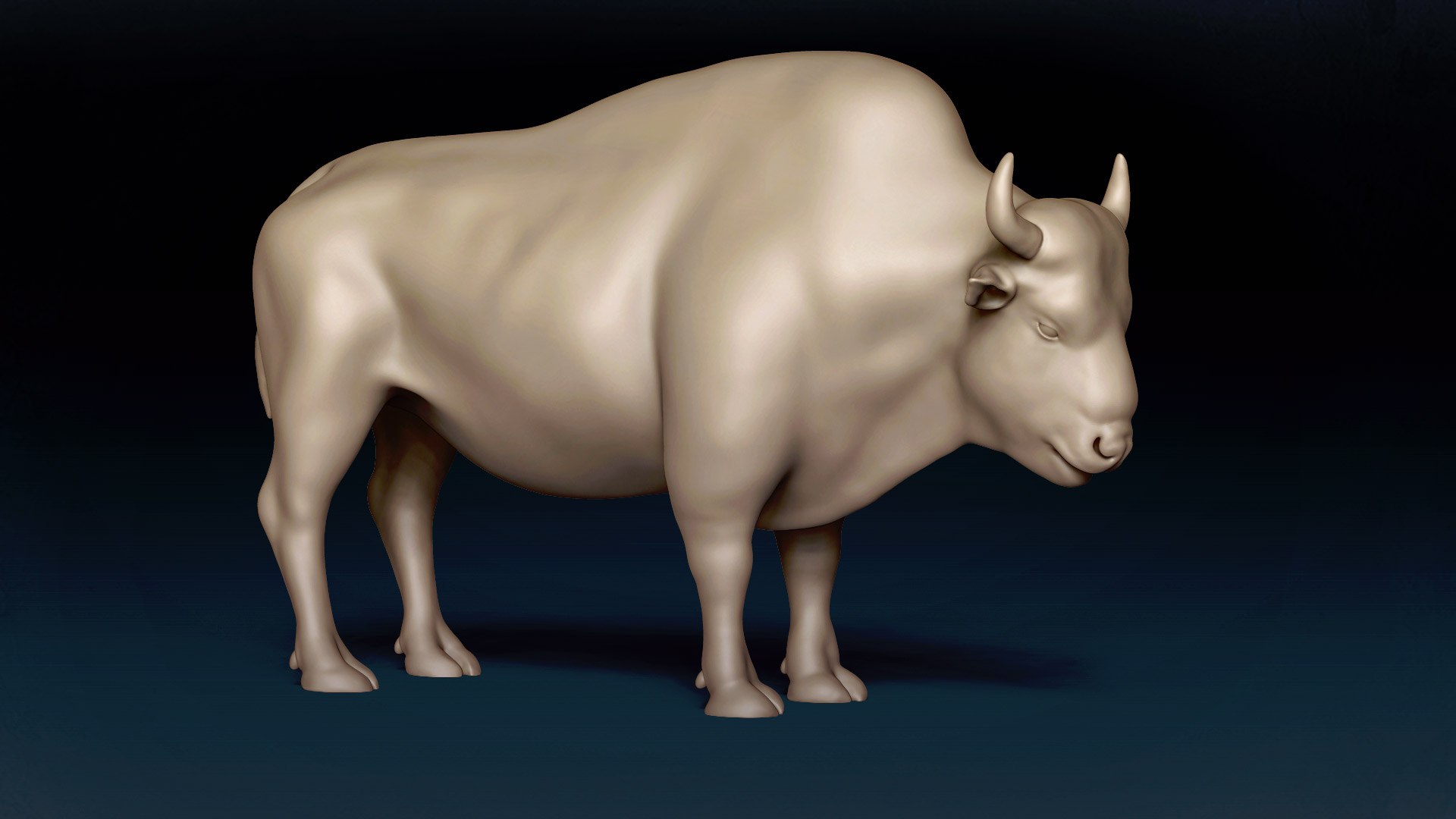 3D American Bison Base Mesh 3D Model - TurboSquid 1823499