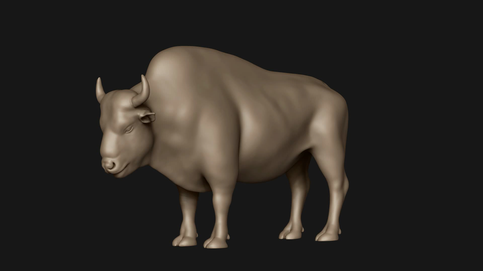 3D American Bison Base Mesh 3D Model - TurboSquid 1823499