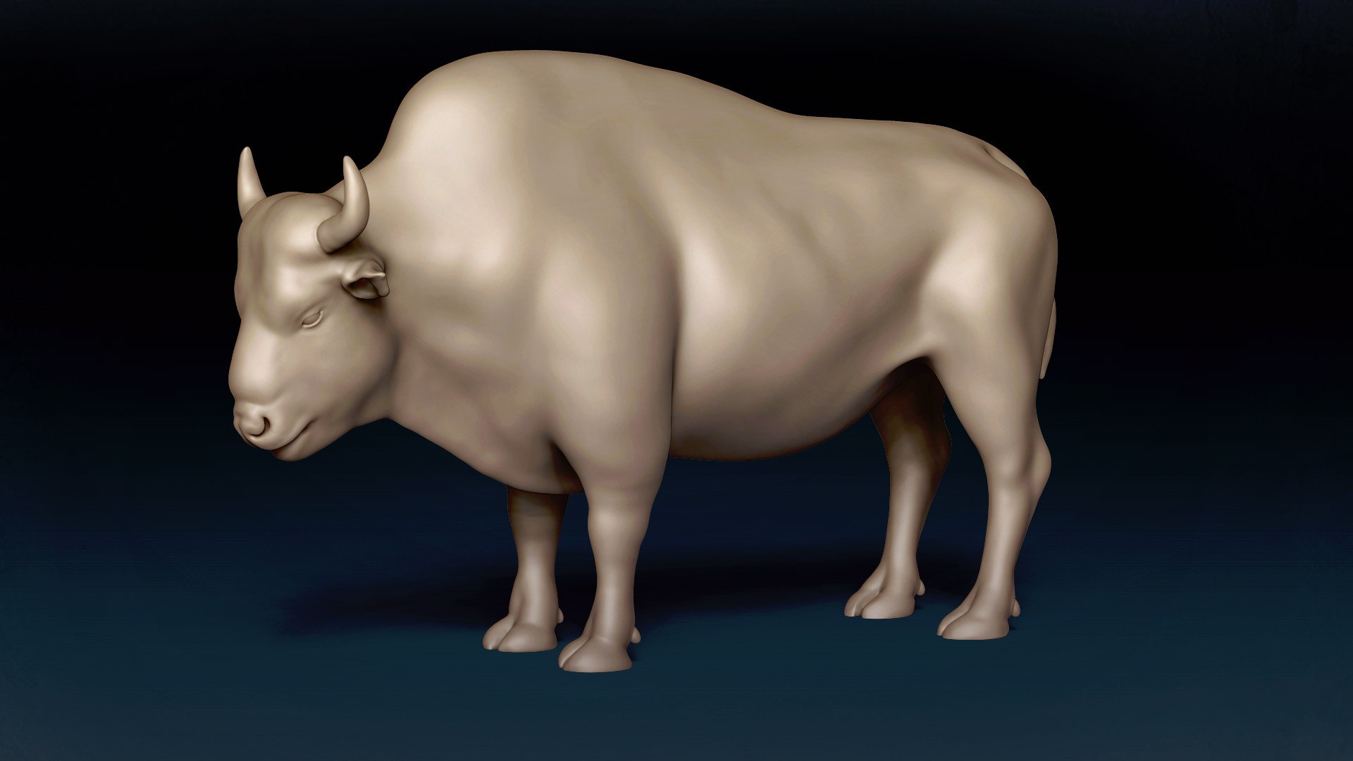 3D American Bison Base Mesh 3D Model - TurboSquid 1823499