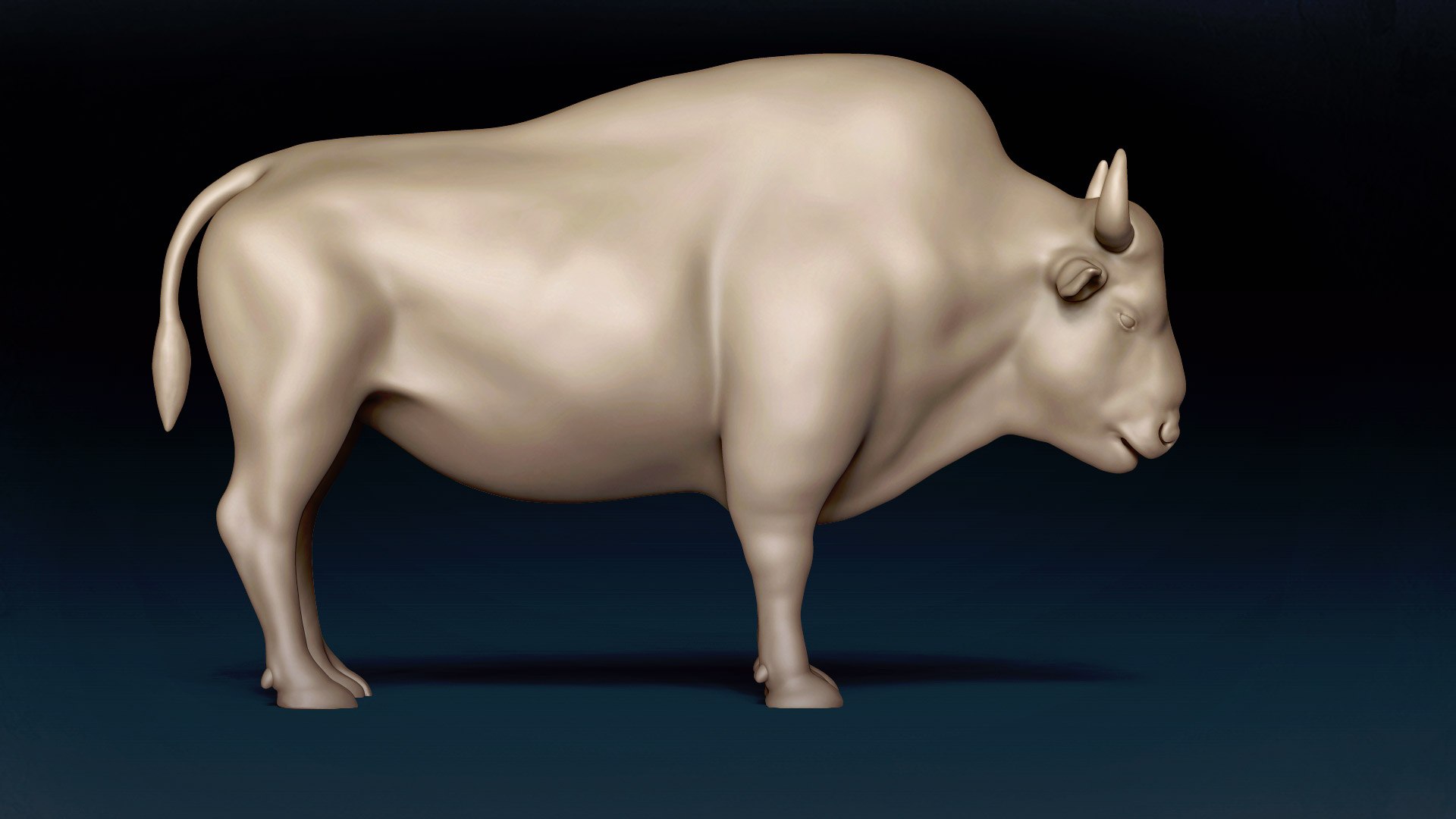 3D American Bison Base Mesh 3D Model - TurboSquid 1823499