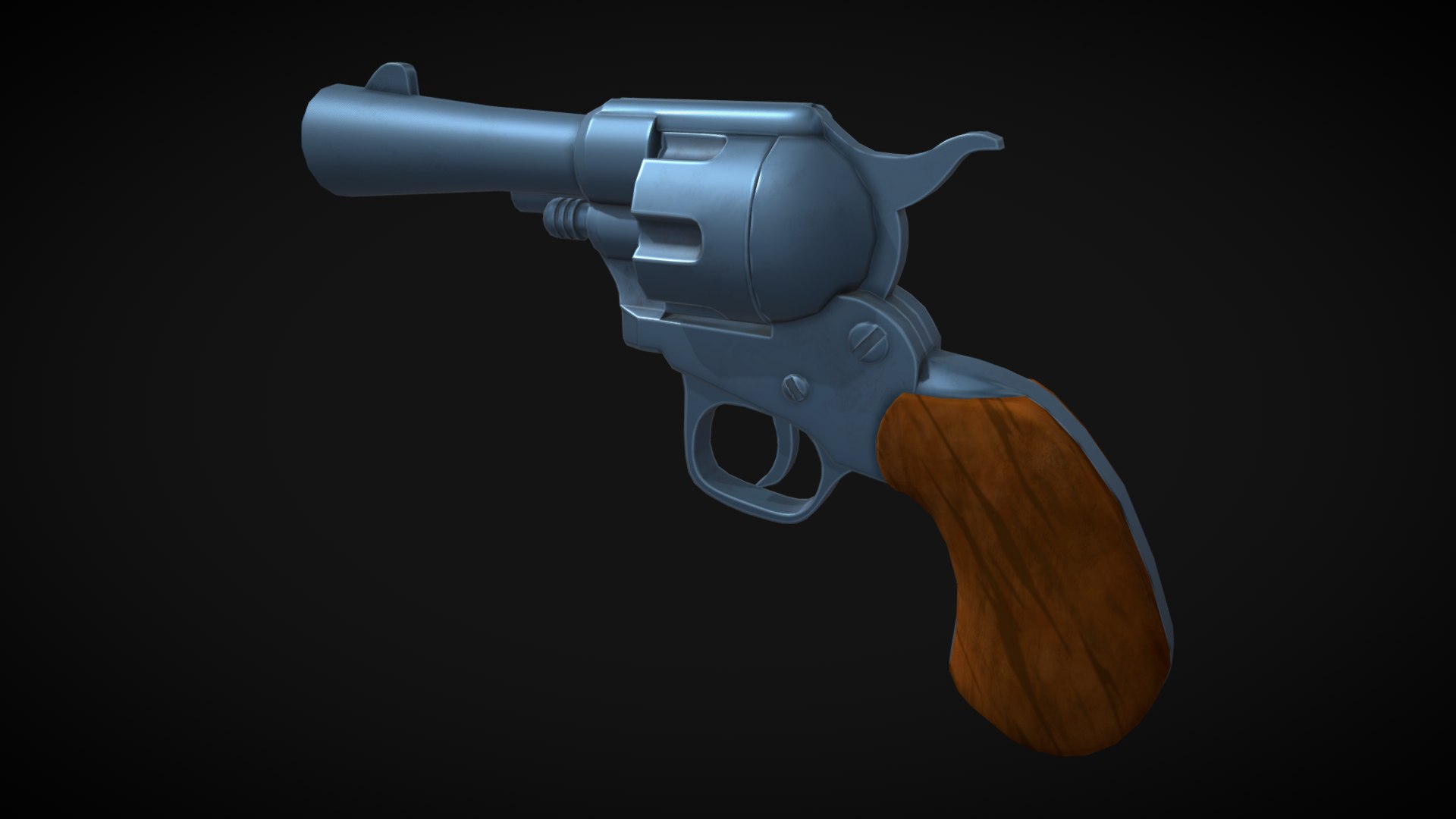 3D Model Stylized Revolver - TurboSquid 2090601