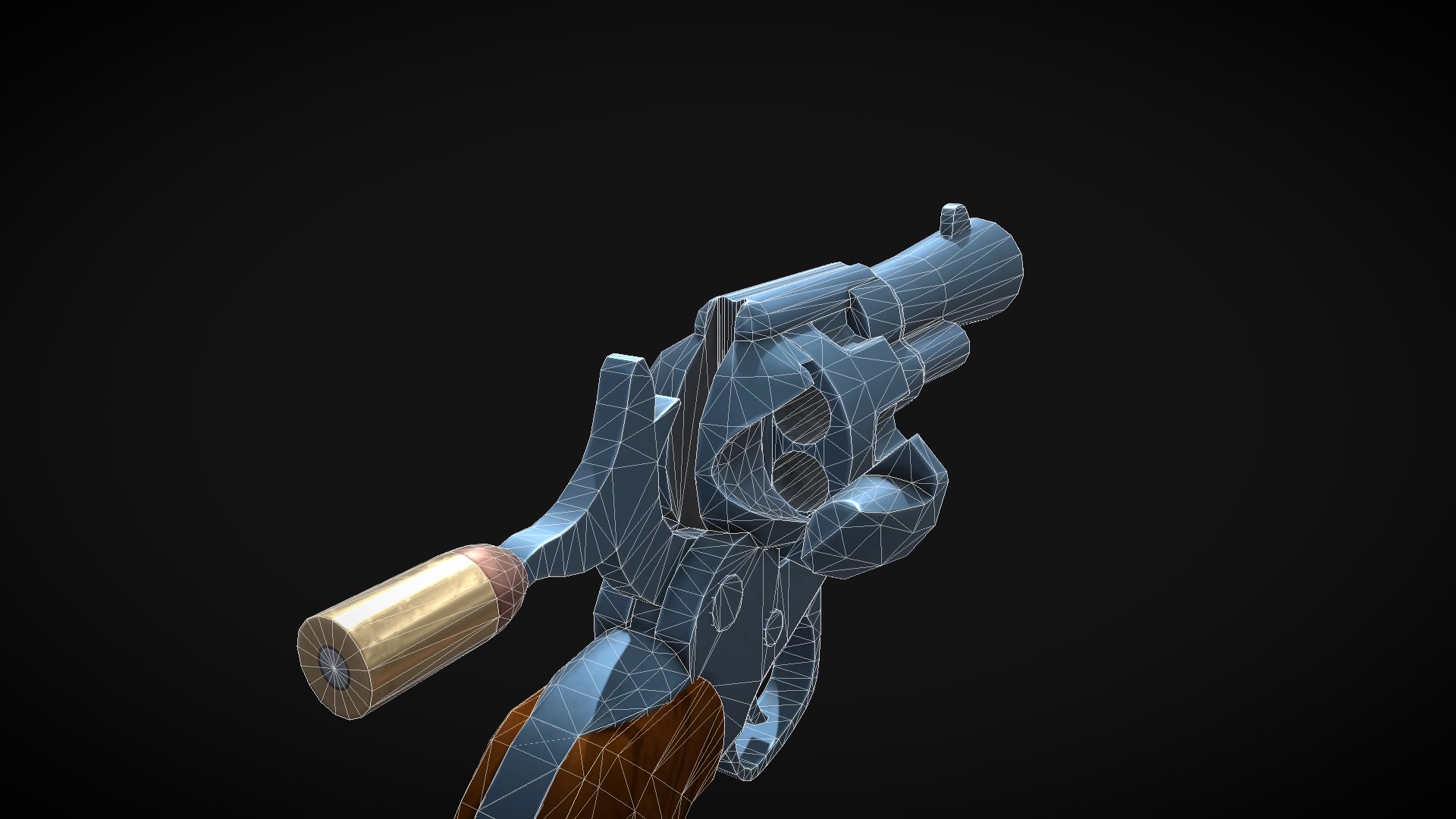 3D Model Stylized Revolver - TurboSquid 2090601