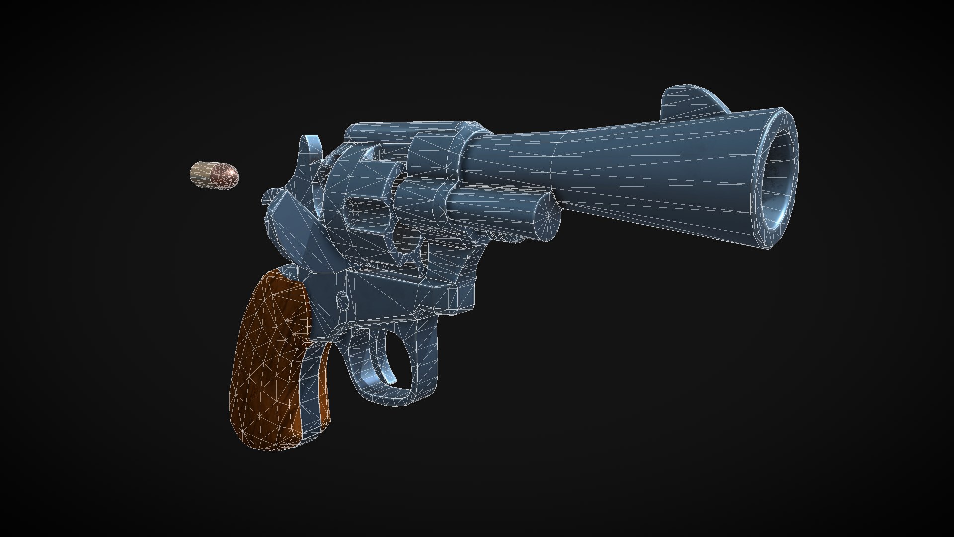 3D Model Stylized Revolver - TurboSquid 2090601
