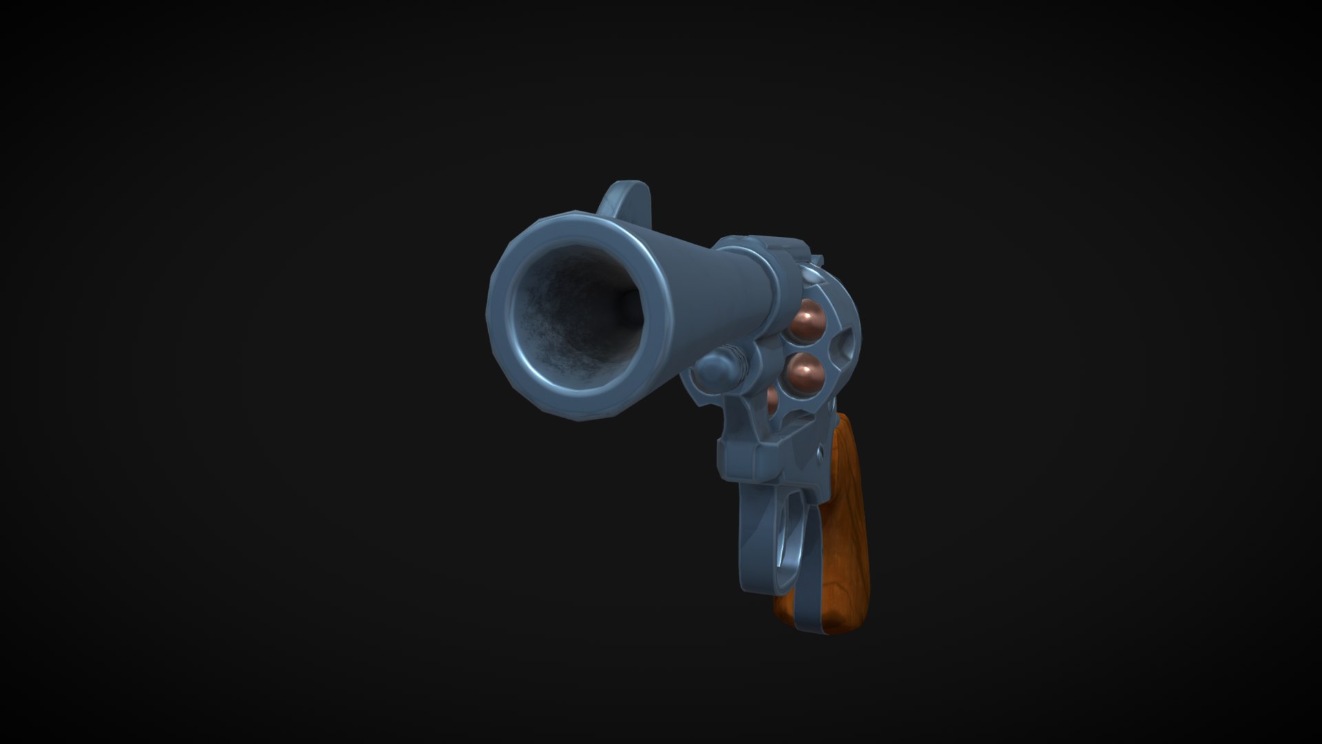 3D Model Stylized Revolver - TurboSquid 2090601
