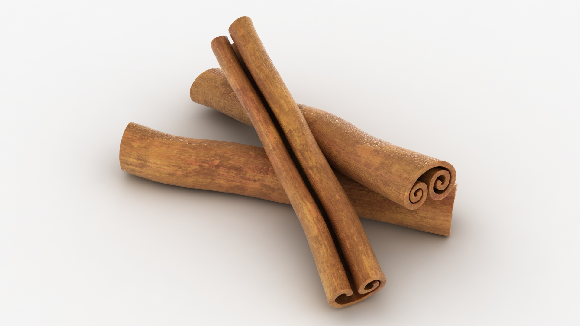 Turmeric Ginger Garlic and Cinnamon 3D model - TurboSquid 2154291