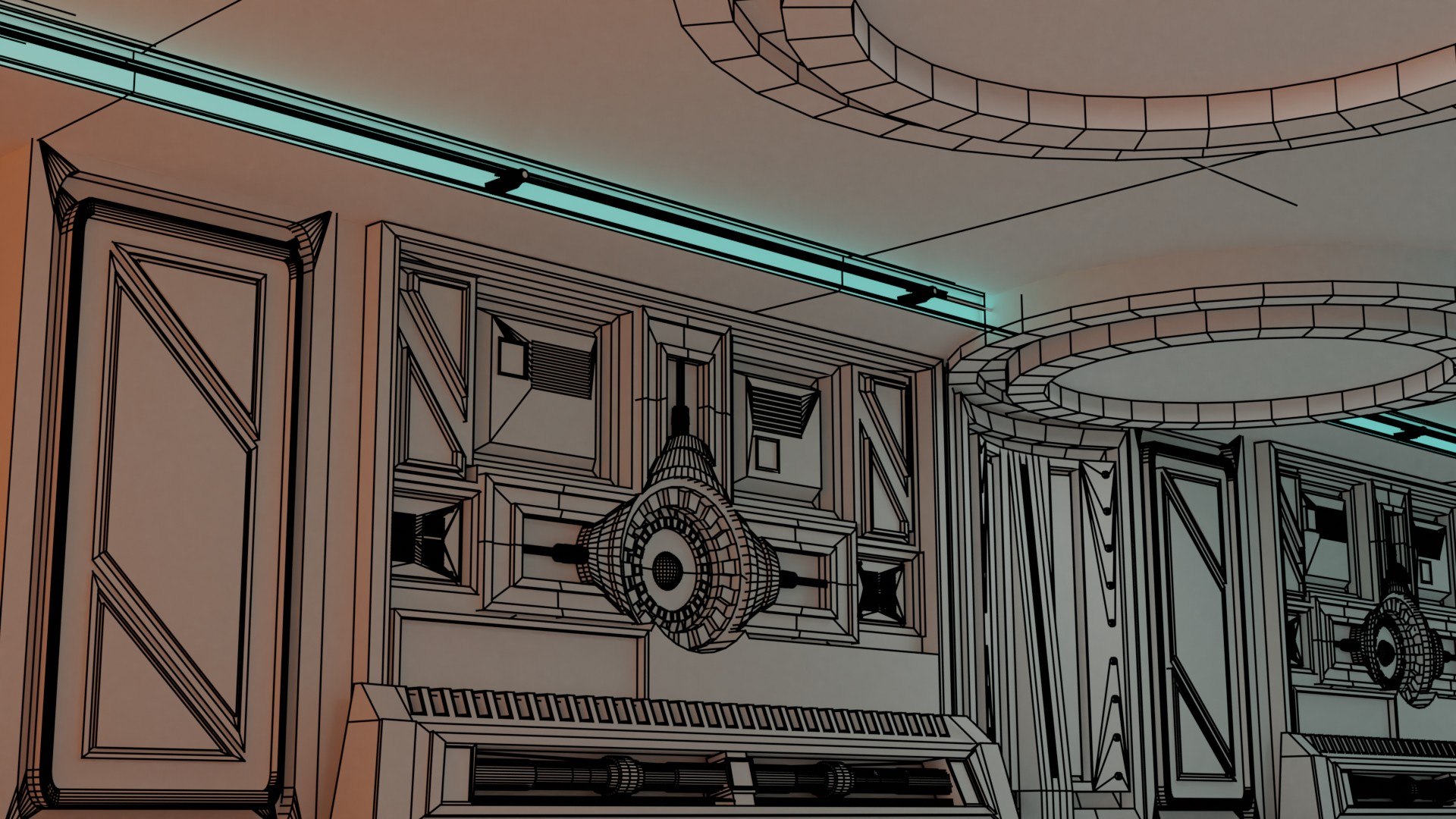 3D Sci Fi Corridor Scene Model - TurboSquid 1698228