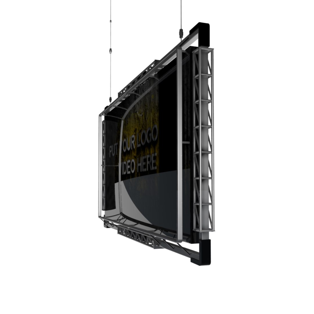 3d Video Screen Jumbotron Model
